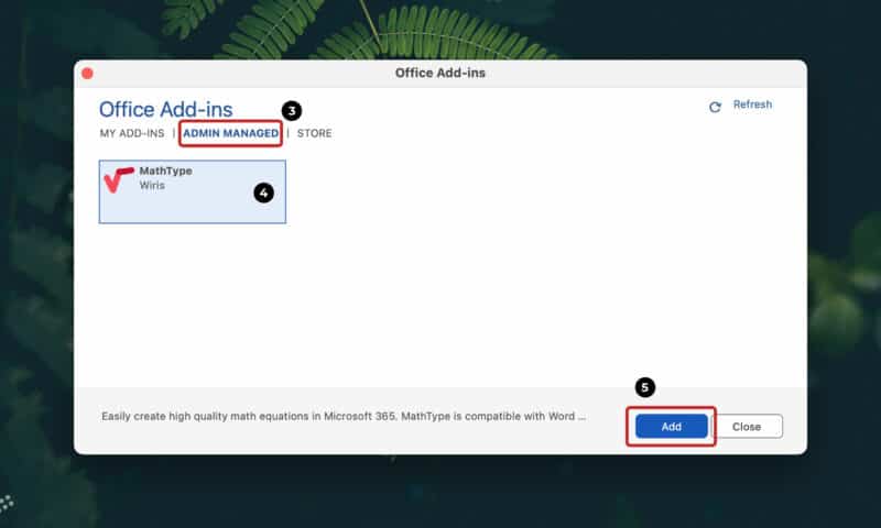 Hướng dẫn cài MathType trên Microsoft 365