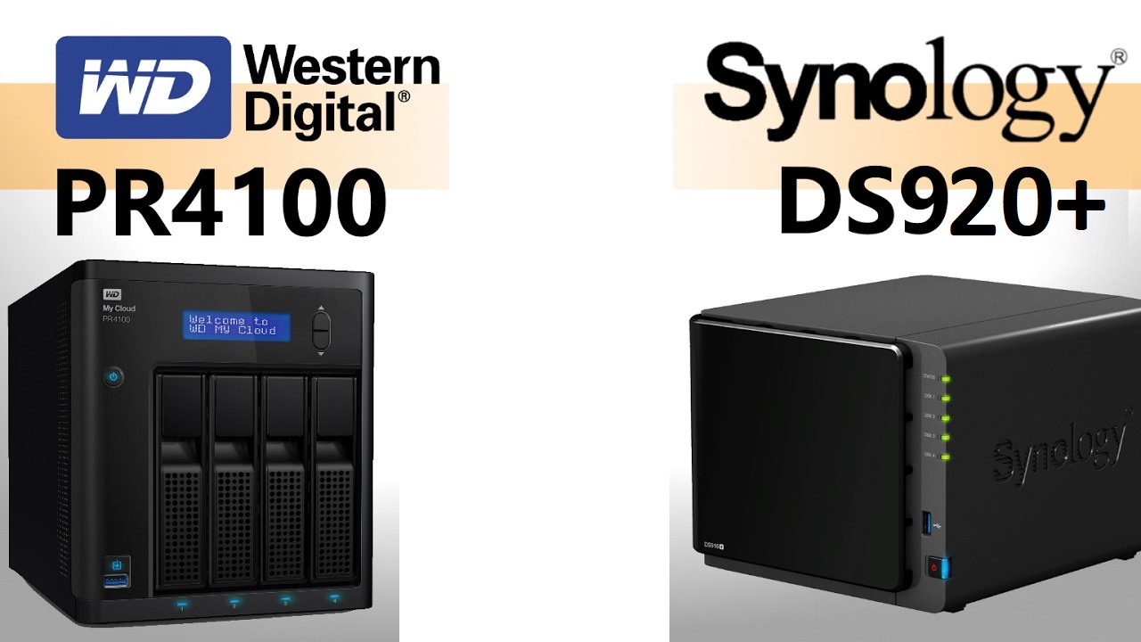 So sánh WD My Cloud PR4100 và Synology DS920+