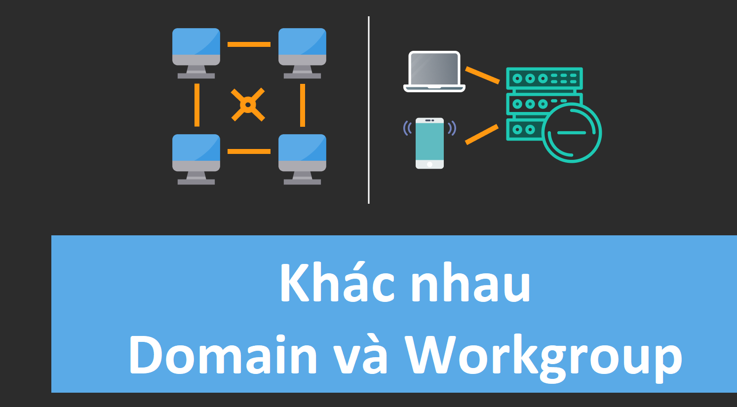 Sự khác nhau của Domain và Workgroup