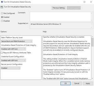 Cài đặt và cấu hình Windows Defender Credential Guard