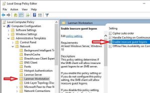 Sửa lỗi không truy cập được share folder Windows 10